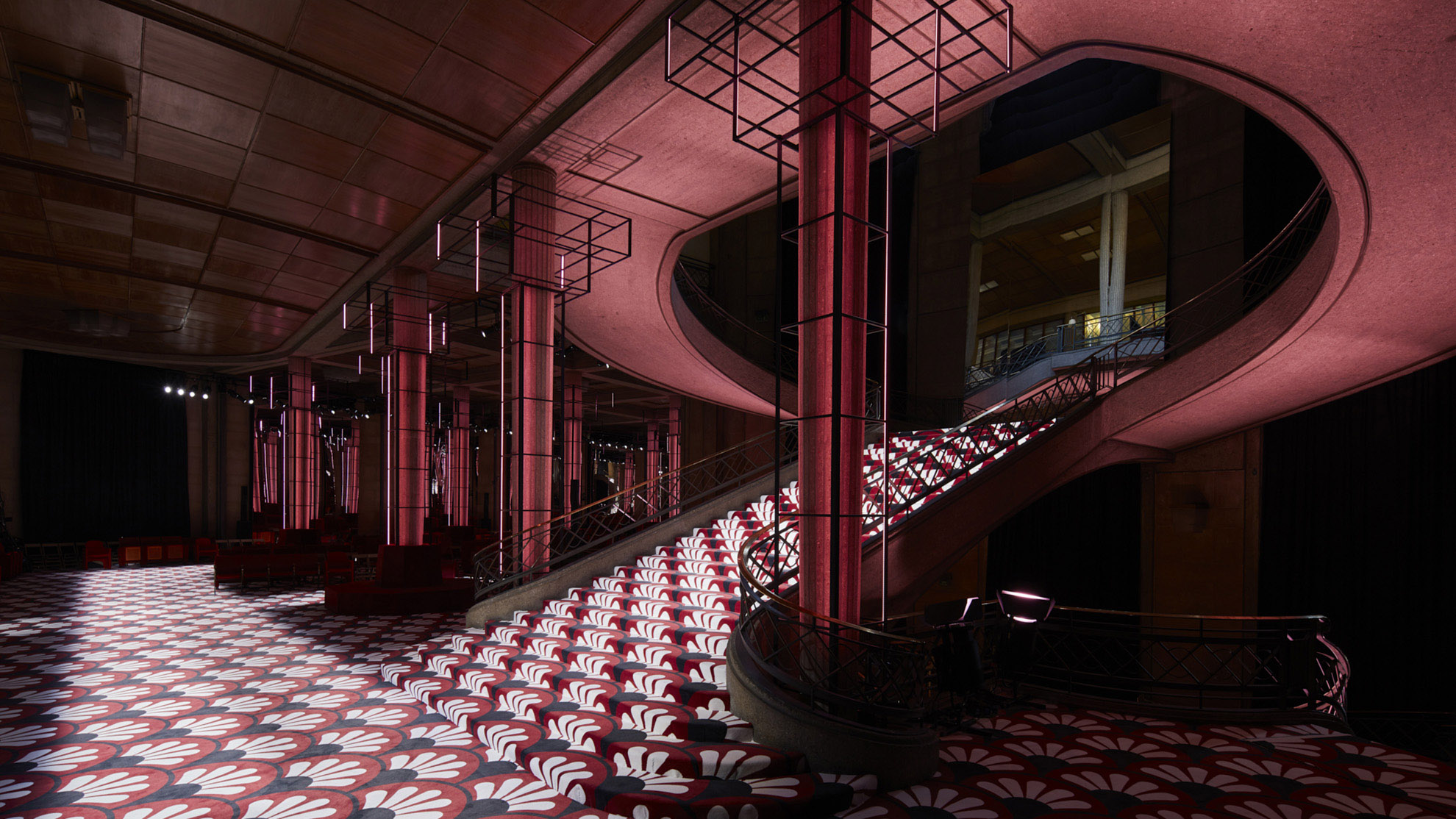 Frameweb | AMO transformed a landmark Paris building into a bold Miu ...