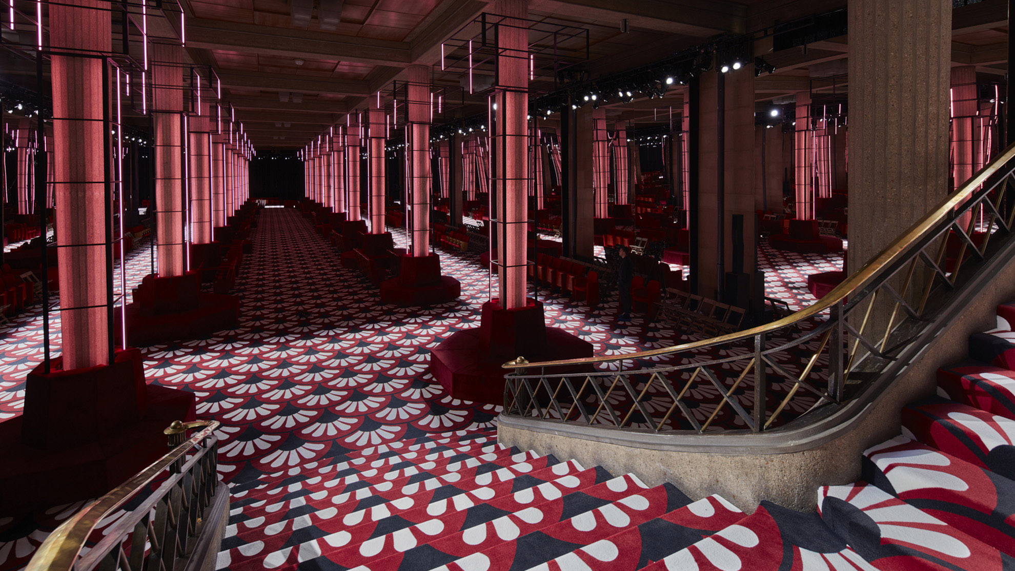 Frameweb | AMO transformed a landmark Paris building into a bold Miu ...