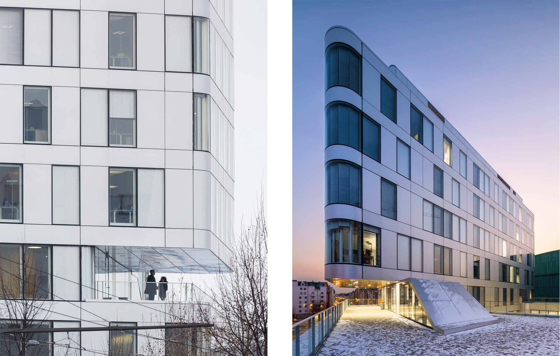 Frameweb | INET School by AZC and Michel Spitz shows off its smooth curves