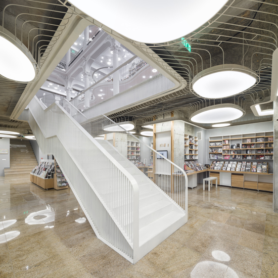 FRAME | Square One crafts a cavernous concept bookstore with grandeur ...