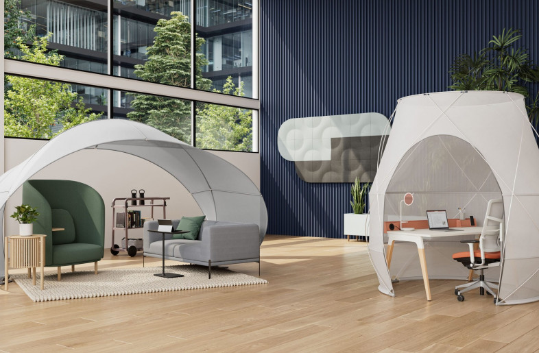 Frameweb | Want more privacy at work? Steelcase says: pitch a tent