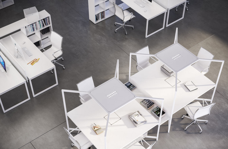 Frameweb | A work station that changes layout from one hour to the next ...