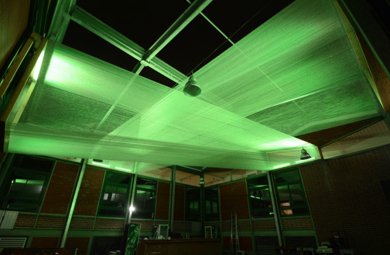 Frameweb | Atelier YokYok weaves the ethereal into a patio space